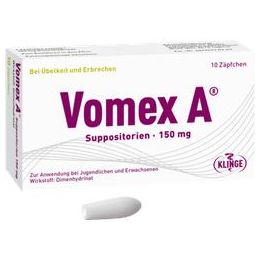 Klinge Pharma Vomex A 150 mg Suppositorien 10 St