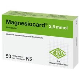 Verla-Pharm Arzneimittel GmbH & Co. KG Magnesiocard 2,5 mmol Filmtabletten 50 St