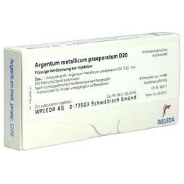 Weleda Argentum Metallicum praeparatum D 20 Ampullen 8 St