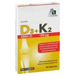 Avitale D3+K2 2000 I.e.+100 μg Tabletten 60 St