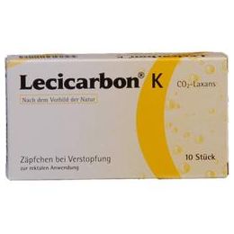 Lecicarbon K CO2 Laxans Kindersuppositorien 10 St