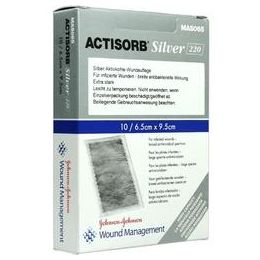 EurimPharm Arzneimittel Actisorb 220 Silver 6,5x9,5 cm steril Kompressen 10 St