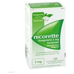 EurimPharm Arzneimittel Nicorette Kaugummi 2 mg freshmint 105 St