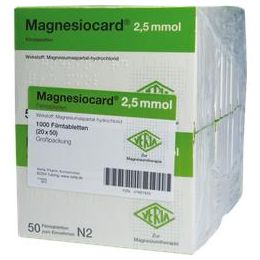 Verla-Pharm Arzneimittel GmbH & Co. KG Magnesiocard 2,5 mmol Filmtabletten 20X50 St
