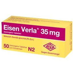 Verla-Pharm Arzneimittel GmbH & Co. KG Eisen Verla 35 mg überzogene Tabletten 50 St