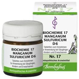Bombastus Biochemie 17 Manganum sulfuricum D 6 Tabletten 80 St