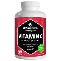 Vitamaze GmbH Vitamin C 160 mg Acerola Extrakt pur vegan Kapseln 180 St