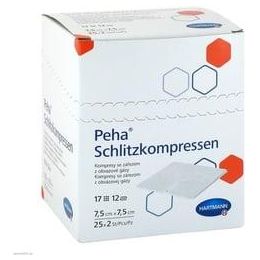 B2B Medical Peha Schlitzkompressen 7,5x7,5 cm steril 25X2 St