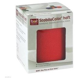 Bort StabiloColor haft Binde 8 cm rot 1 St