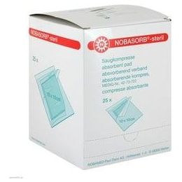 NOBAMED NOBASORB-steril Saugkompressen 10x10 cm 25 St