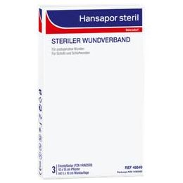 Beiersdorf Hansapor steril Wundverband 10x15 cm 3 St