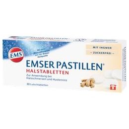 Sidroga Emser Pastillen Halstabletten m.Ingwer zuckerfrei 30 St