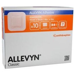 ToRa Pharma Allevyn Adhesive 10x10 cm haftende Wundauflage 10 St