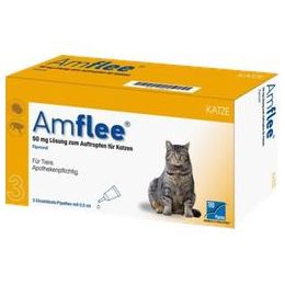 Amflee 50 mg Spot-on Lösung z.Auftropfen f.Katzen 3 St