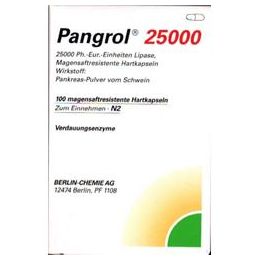 BERLIN-CHEMIE Pangrol 25.000 Hartkps.m.magensaftr.überz.Pell. 100 St