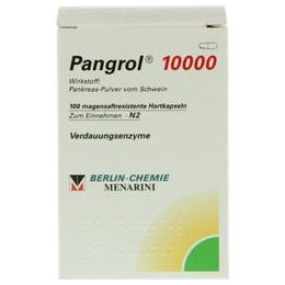 BERLIN-CHEMIE Pangrol 10.000 Hartkps.m.magensaftr.überz.Pell. 100 St