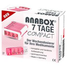 Anabox Compact 7 Tage Wochendosierer pink/weiß 1 St