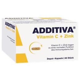 Additiva Vitamin C+Zink Depotkaps.Aktionspackung 80 St