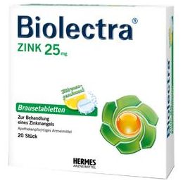 HERMES Arzneimittel Biolectra Zink Brausetabletten 20 St