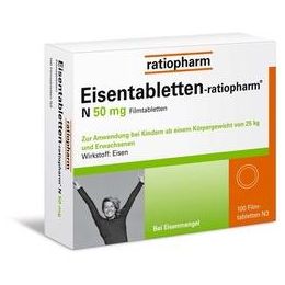 EISENTABLETTEN-ratiopharm N 50 mg Filmtabletten 100 St