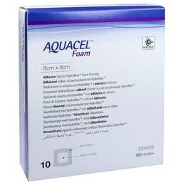B2B Medical Aquacel Foam adhäsiv 8x8 cm Verband 10 St