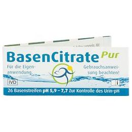 Basen Citrate Pur Teststr.pH 5,9-7,7 n.Apot.R.Keil 26 St