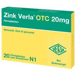 Verla-Pharm Arzneimittel GmbH & Co. KG Zink Verla OTC 20 mg Filmtabletten 20 St