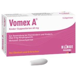Klinge Pharma Vomex A Kinder-Suppositorien 40 mg 5 St