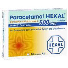 HEXAL® Paracetamol 500 mg Hexal b.Fieber u.Schmerzen Tab. 20 St