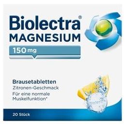 HERMES Arzneimittel Biolectra Magnesium 150 mg Zitrone Brausetabletten 20 St