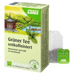 Grüner TEE entkoffeiniert Bio Salus Filterbeutel 15 St