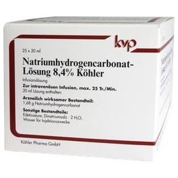 Köhler Pharma NATRIUMHYDROGENCARBONAT-Lösung 8,4% Köhler 25X20 ml