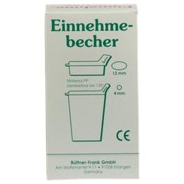 Büttner-Frank Einnehmebecher Kunststoff m.2 Trinkdeckel 1 St