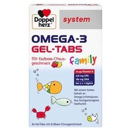 Queisser Doppelherz Omega-3 Gel-Tabs family Erdb.Cit.system 60 St