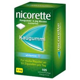 nicorette® Nicorette Kaugummi 4 mg whitemint 105 St