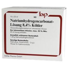 Köhler Pharma NATRIUMHYDROGENCARBONAT-Lösung 8,4% Köhler 10X20 ml
