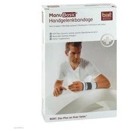 Bort ManuBasic Bandage links XL schwarz 1 St