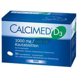 HERMES Arzneimittel Calcimed D3 1000 mg/880 I.e. Kautabletten 96 St