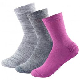DEVOLD - Daily Medium Woman Sock 3-Pack - Multifunktionssocken 36-40 | EU 36-40 grau