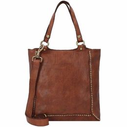 Campomaggi Schultertasche Leder 30 cm cognac