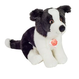 HERMANN TEDDY ORIGINAL Hermann Teddy - Hermann Teddy Kuscheltier "Border Collie Welpe", 25 cm, schwarz/weiß