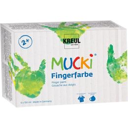 Kreul Fingerfarben MUCKI 6er-Set in bunt