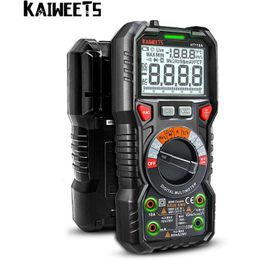 Kaiweets - HT118A neues Digital-Multimeter True rms Auto Range Multimeter 1000V 10A ac dc Ohm Hz ncv Live Spannung Temperatur Messgerät