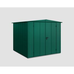 EcoStar Gerätehaus 'Elegant-S Typ 2' moosgrün 238 x 238 cm, mit Doppeltür