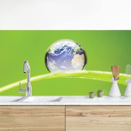 Küchenrückwand Blumen Grüne Hoffnung
