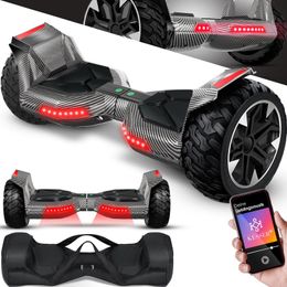 Kesser® Hoverboard 8,5 Zoll 800 mit Bluetooth Lautsprecher, LED Licht, Kinder Sicherheitsmodus, Dual Motor, Smart Elektro Self Balance Board Hover E-Scooter