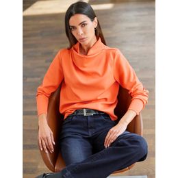Sweatshirt Heine Gr. 44, orange Damen Sweatshirts