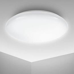 B.K.LICHT Led Deckenlampe Deckenleuchte 28cm 12W Wohnzimmer Design-Lampe Leuchte 230V Weiß - 20