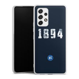 DeinDesign Galaxy A53 5G Handy Silikon H&uuml;lle Case transparent Handyh&uuml;lle Ksc Karlsruher Sc Bundesliga Silikon Case