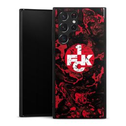 DeinDesign Galaxy S22 Ultra Handy Silikon H&uuml;lle Case schwarz Handyh&uuml;lle 1. Fc Kaiserslautern 1. Fck Logo
